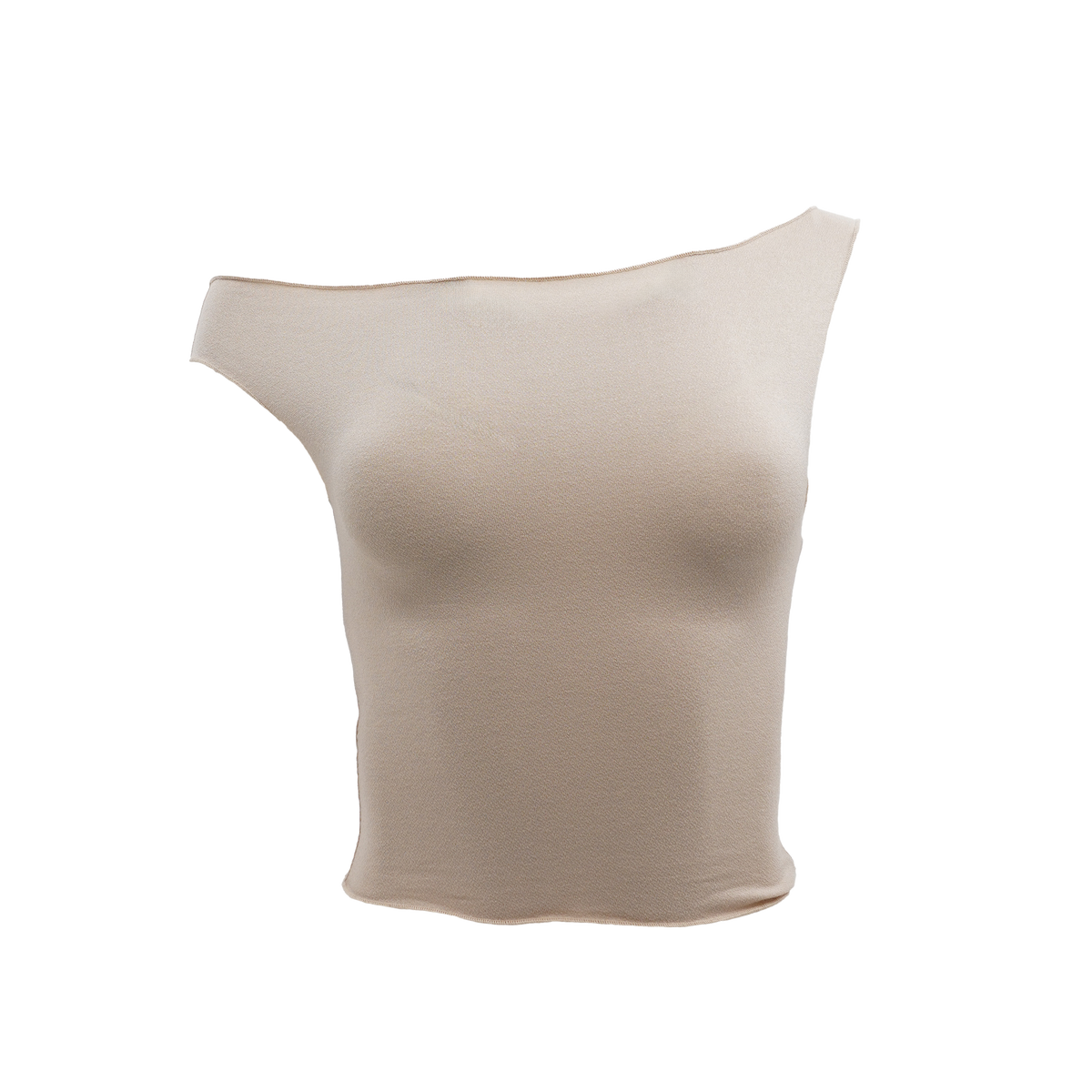 Drape Asymmetric Top Beige – Davis Active