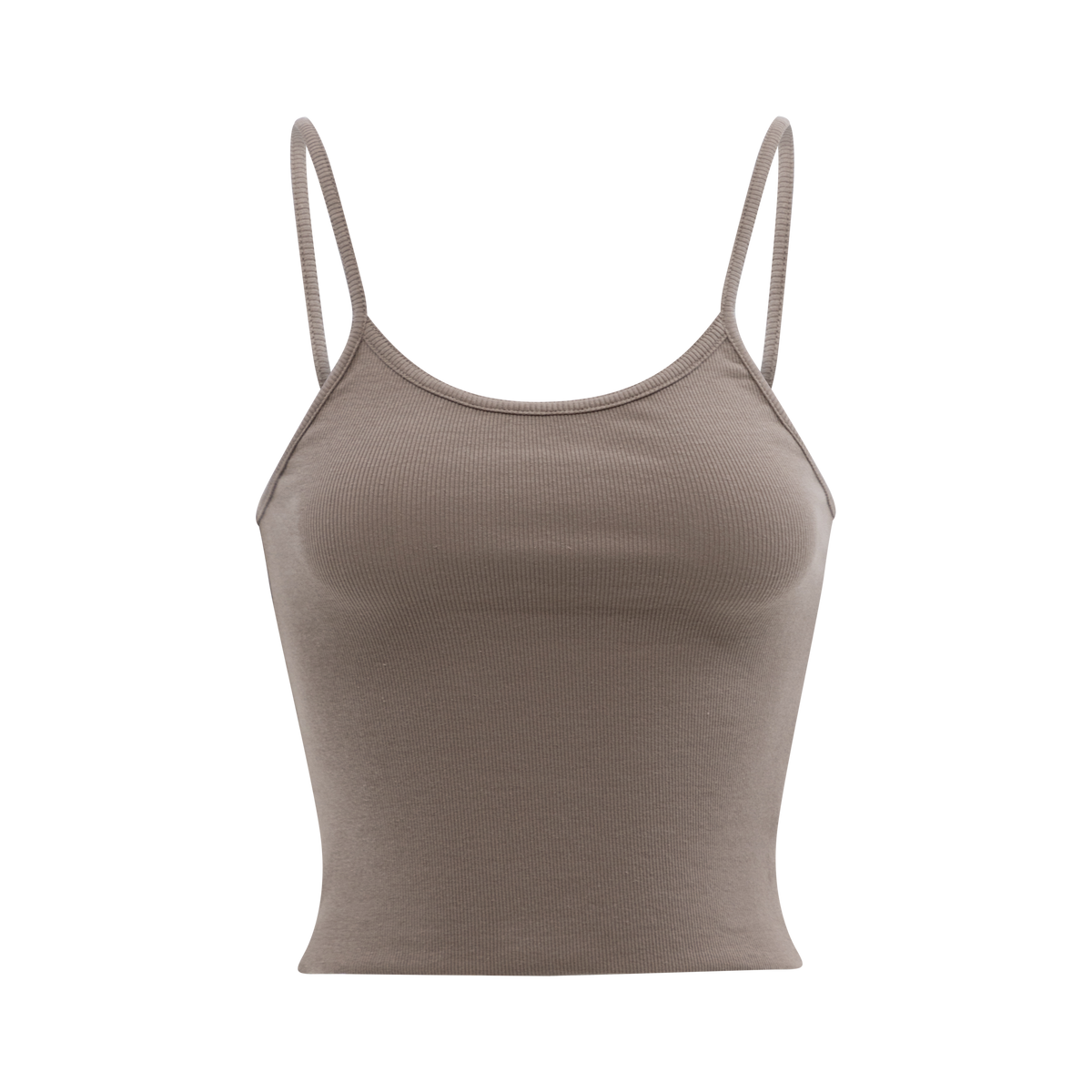 Ribbed Cami Tank Khaki – Davis Active