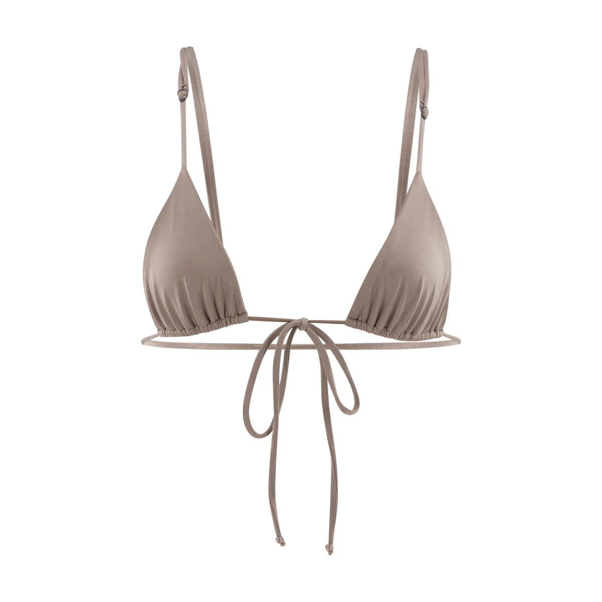 Swim Front Tie Triangle Top Bronze – Davis Active