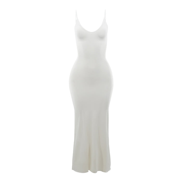 Mesh Maxi Dress Ivory – Davis Active