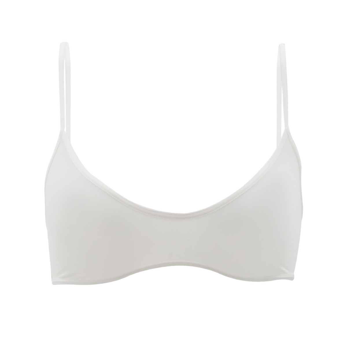 Mesh Scoop Bra Ivory – Davis Active