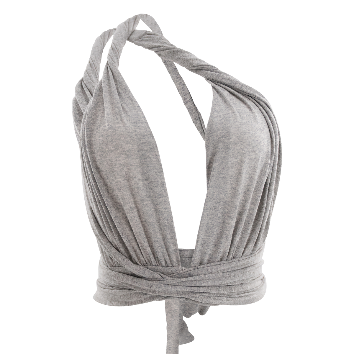 Drape Wrap Top Grey – Davis Active