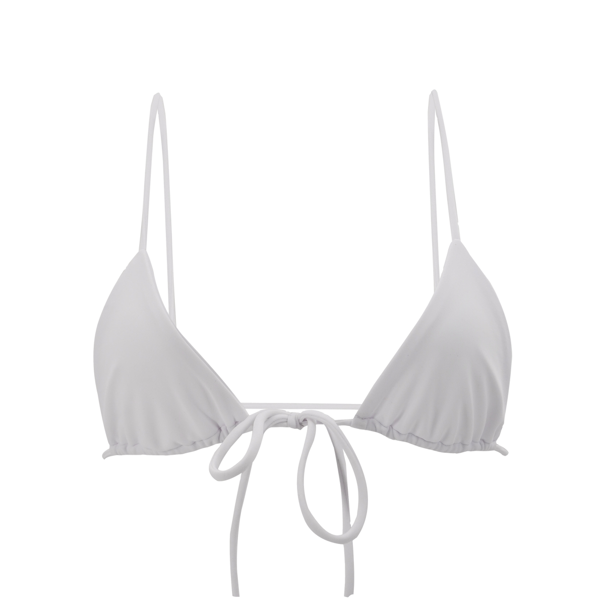 Swim Front Tie Triangle Top Ivory – Davis Active
