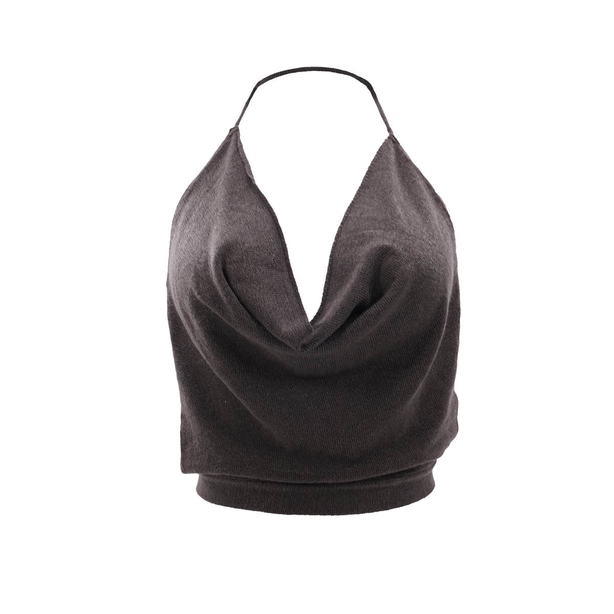 Knit Cowl Top Slate – Davis Active