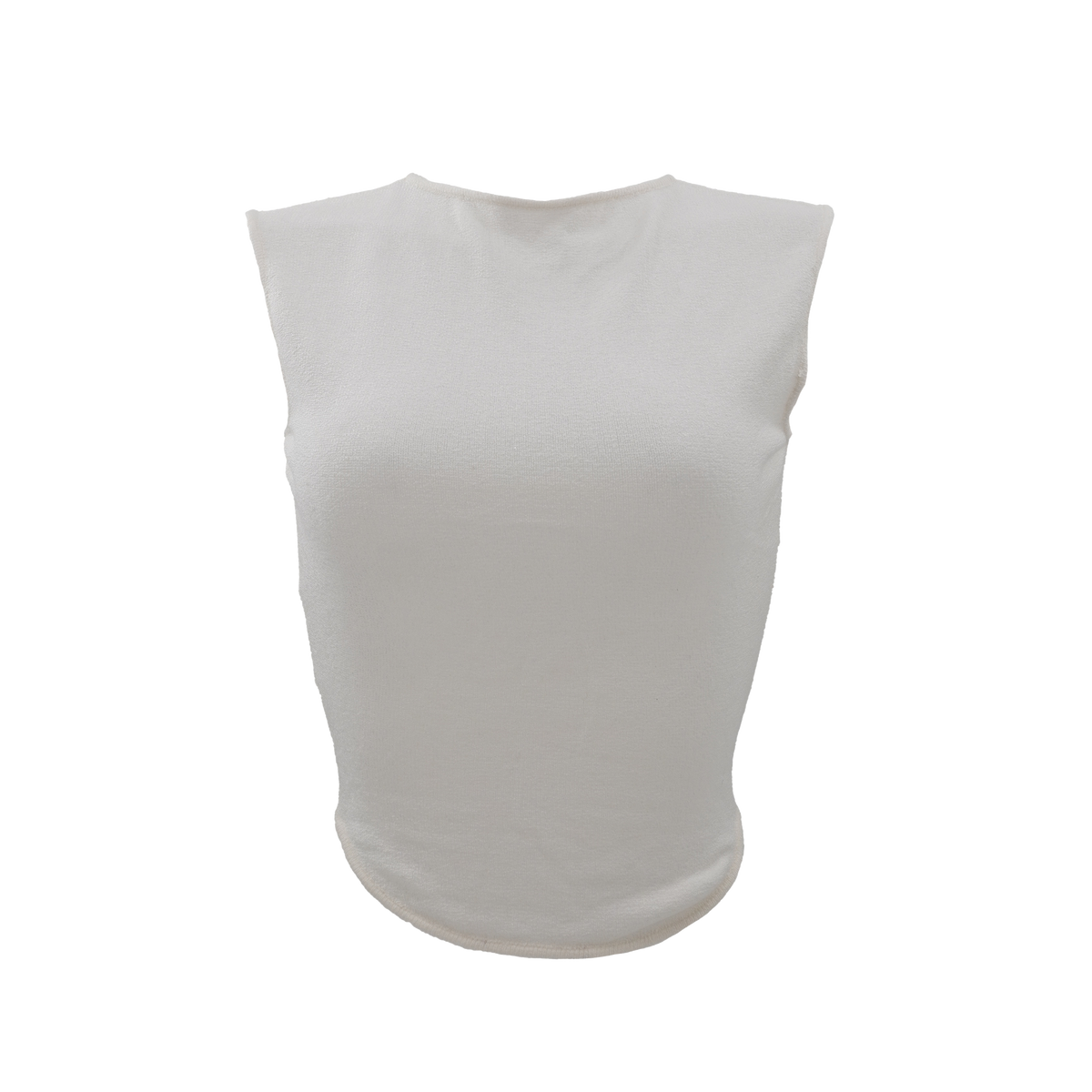 Knit Open Back Top Ivory – Davis Active