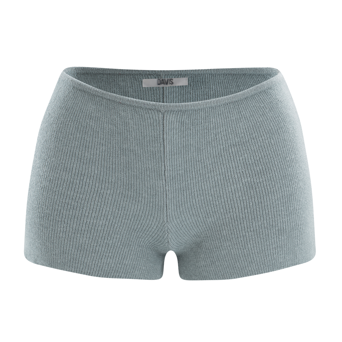 Knit Mini Shorts Dusty Blue – Davis Active