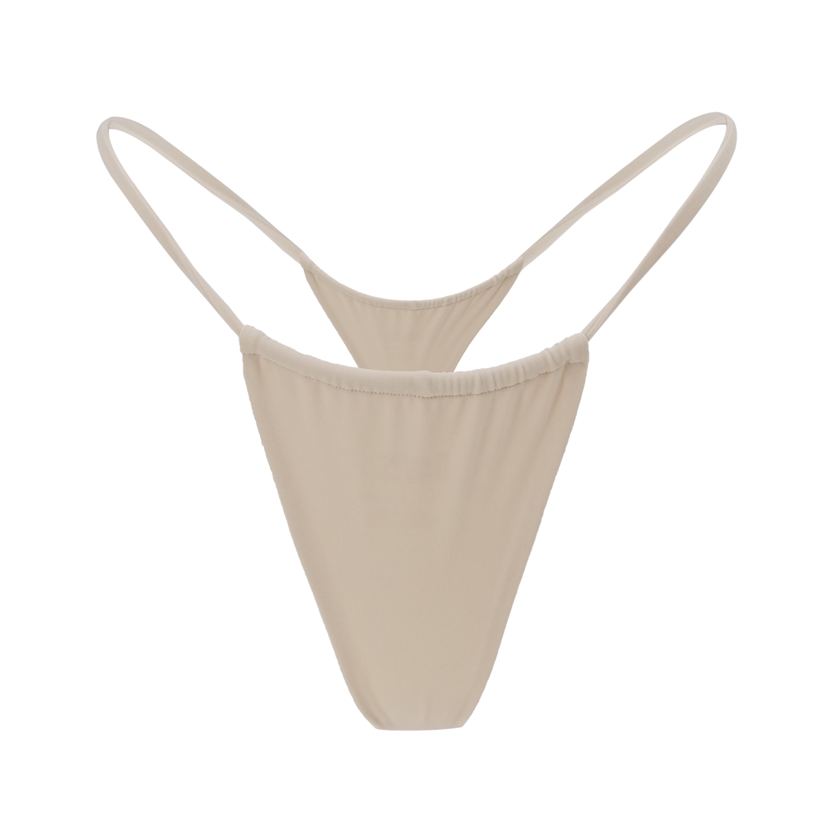 Swim Ruched String Thong Beige – Davis Active