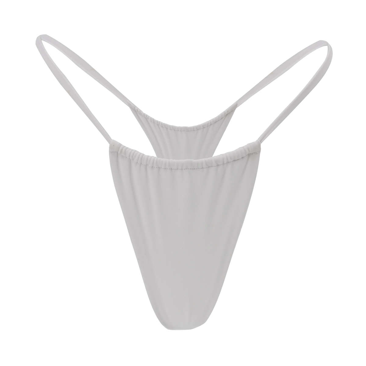 Swim Ruched String Thong Ivory – Davis Active