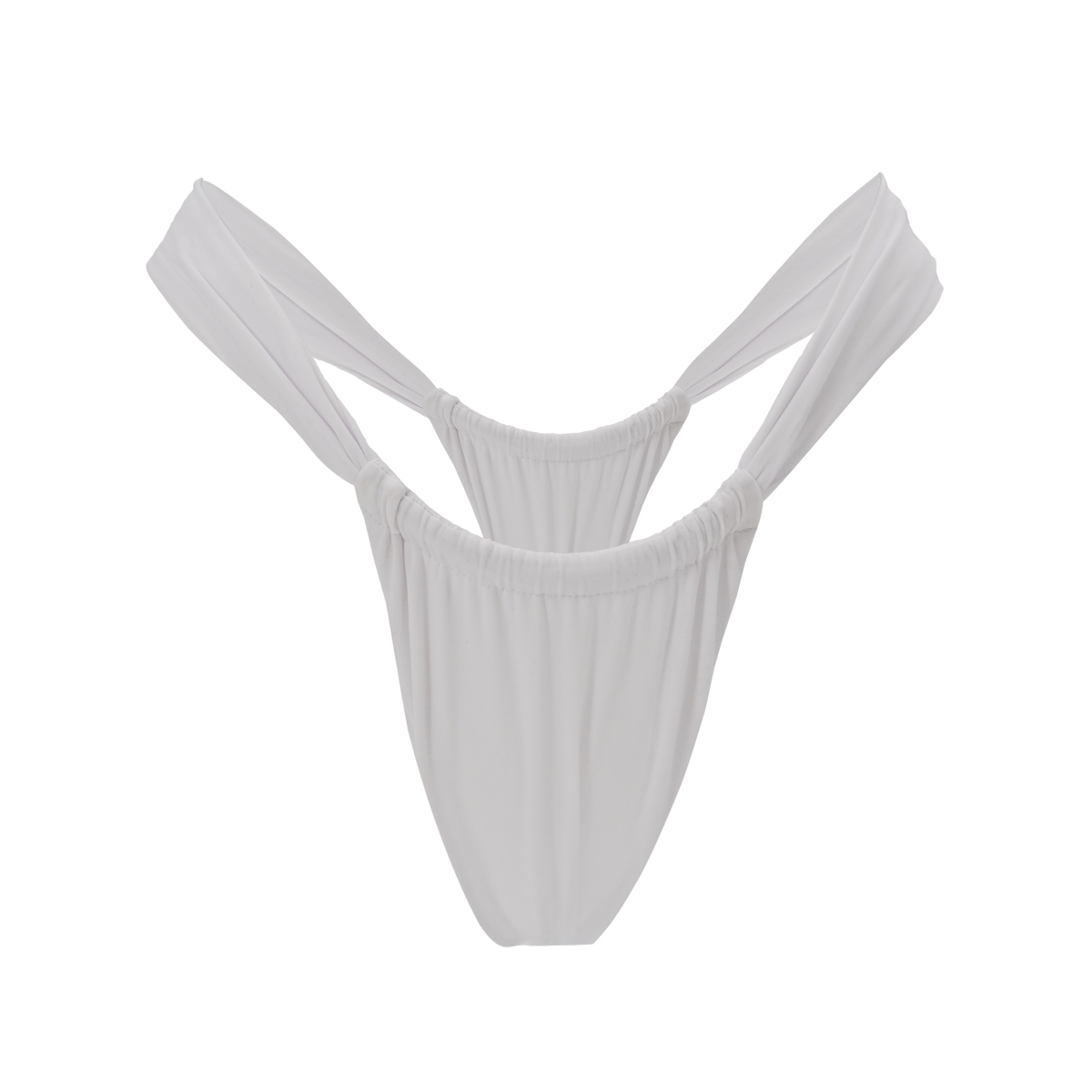 Swim Ruched Thong Ivory – Davis Active