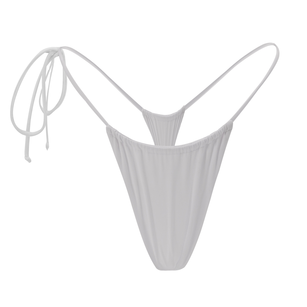 Swim Single Tie Thong Ivory – Davis Active